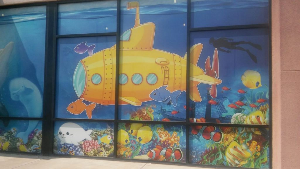 Window graphics printing Phoenix AZ. Window graphics full color